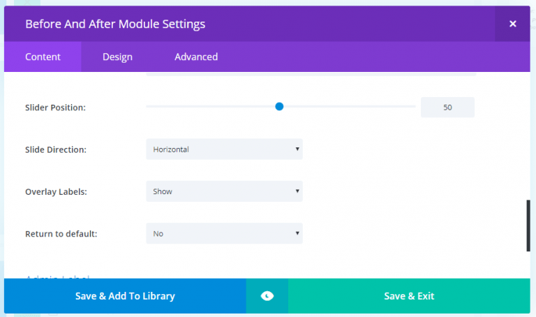 Before and After Module | Custom Divi Module by Optimus Divi
